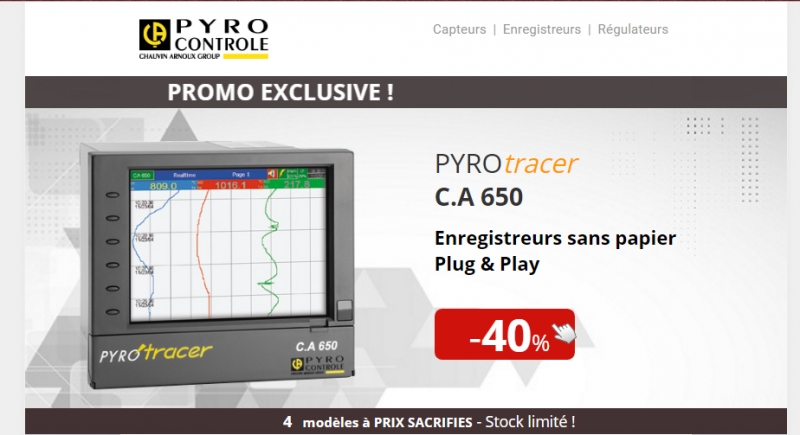 Promotion Enregistreur| Pyrocontrole